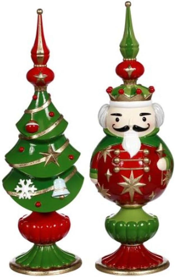 Nutcracker Tree Finial Set – Holiday House Interiors